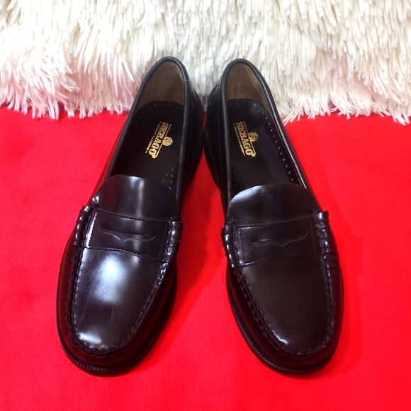Sebago | Shoes | Sebago Dan Black Leather Penny Loafers Slipons | Poshmark